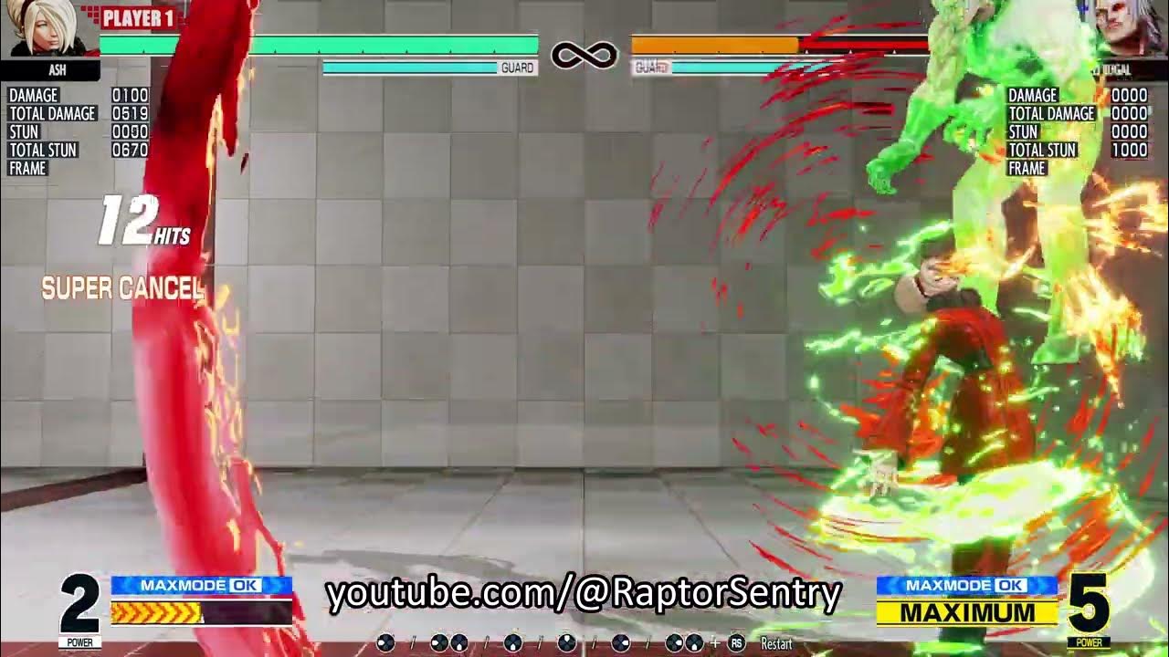 KOF XV Patch 2.42 Ash TOD 100% 54 Hit Corner Combo (Counter Hit j.CD Only, NO Blue Max) - YouTube