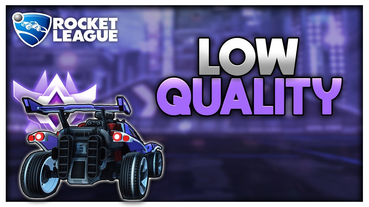 Rocket League but on LOWEST QUALITY possible... - YouTube
