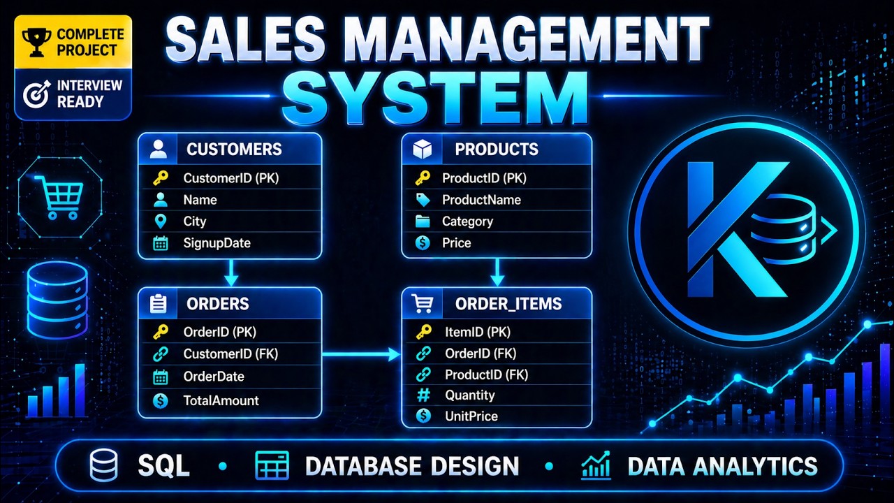SQL Project Explained (Easy) | Sales Management System Database Design ...
