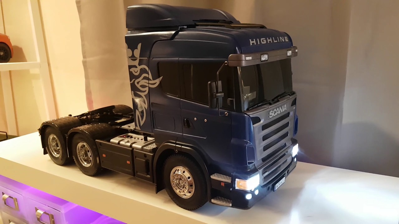 TAMIYA 1:14 SCANIA R620 HIGHLINE - YouTube