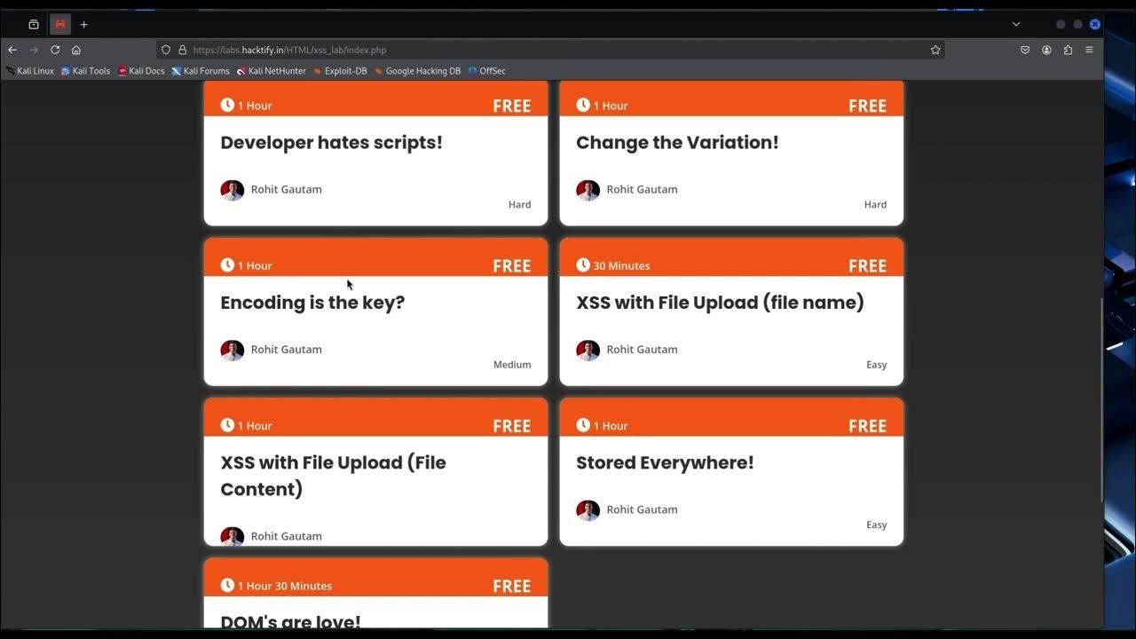 Cross-Site Scripting (XSS) Labs Walkthrough | Hacktify Internship Week 1 - YouTube