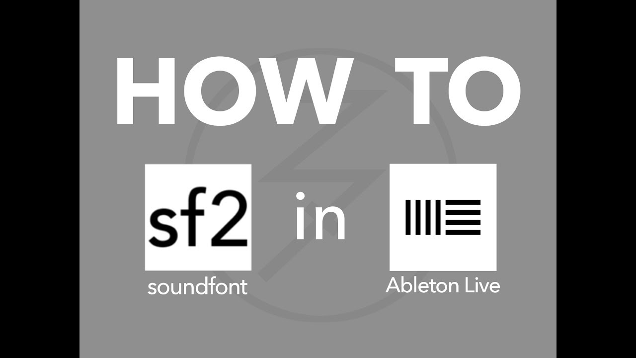 How to import Soundfonts - Ableton Live Suite - YouTube