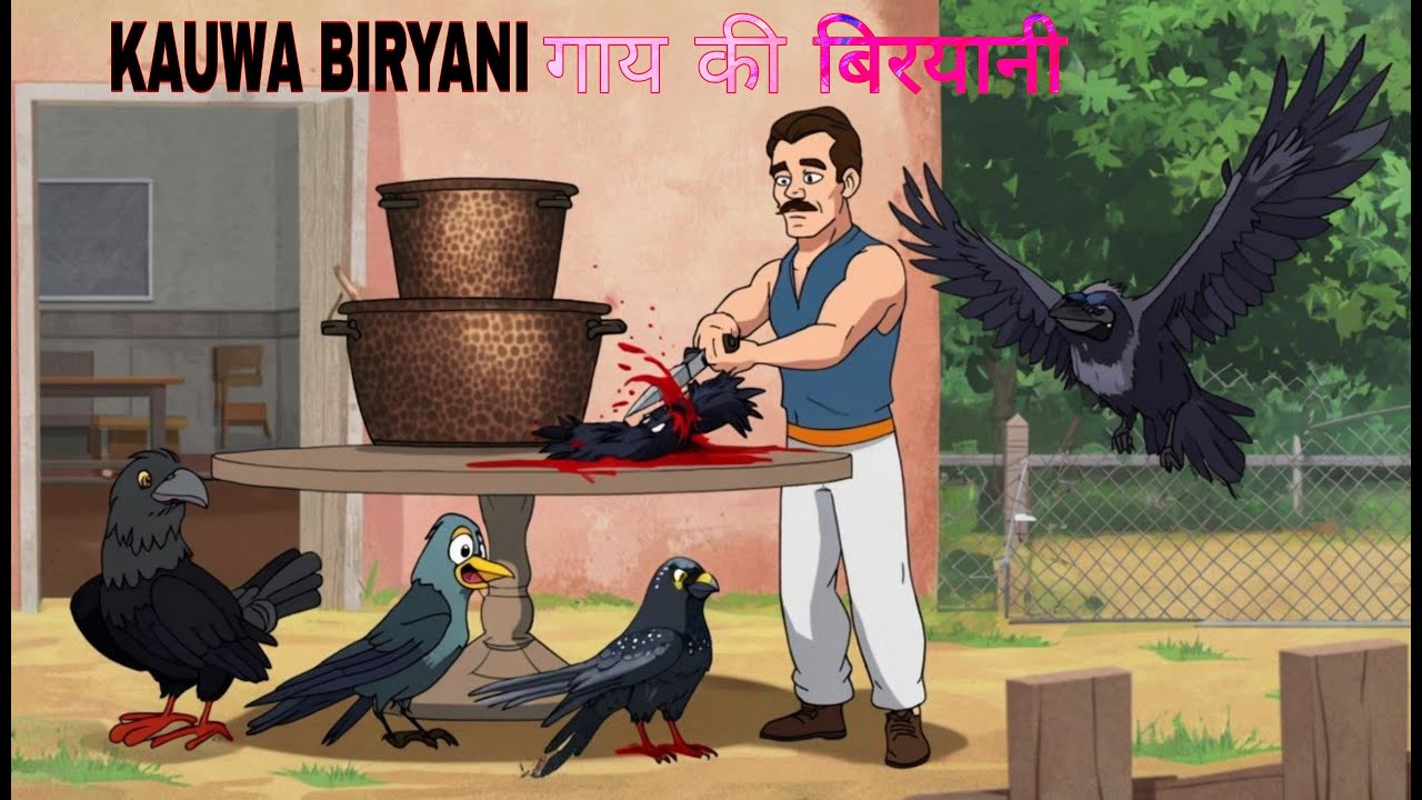 Kauwa biryani Hindi Cartoon /गाय की बिरयानी / - YouTube