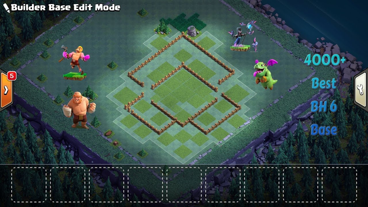 Best Builder Hall 6 Base | Anti 2 Star Base Layout | Clash of Clans ...