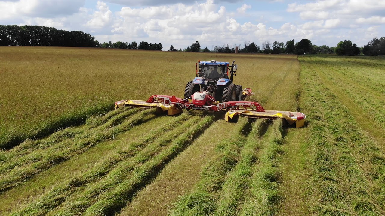 2019 - Cutting, Tedding and Raking Hay at Carmichael Farms - Summer ...