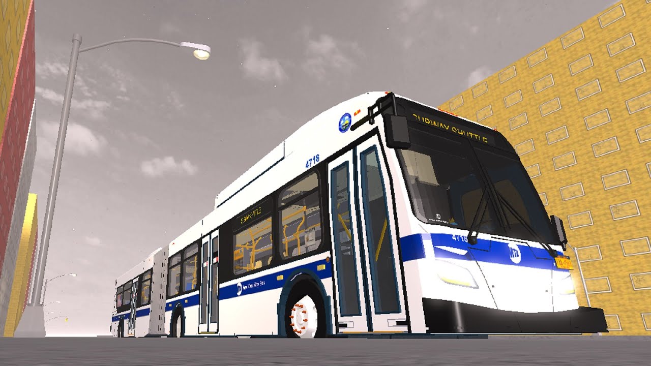 MTA MaBSTOA 2012 New Flyer Xcelsior XD60 4718 on (D) Subway Shuttle ...