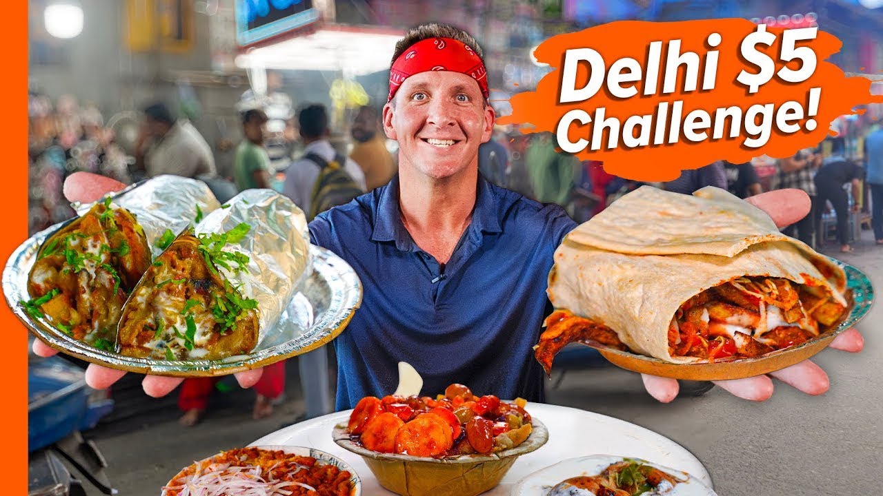 Eating All Day For $5!! Delhi's CHEAP Street Food!! - YouTube
