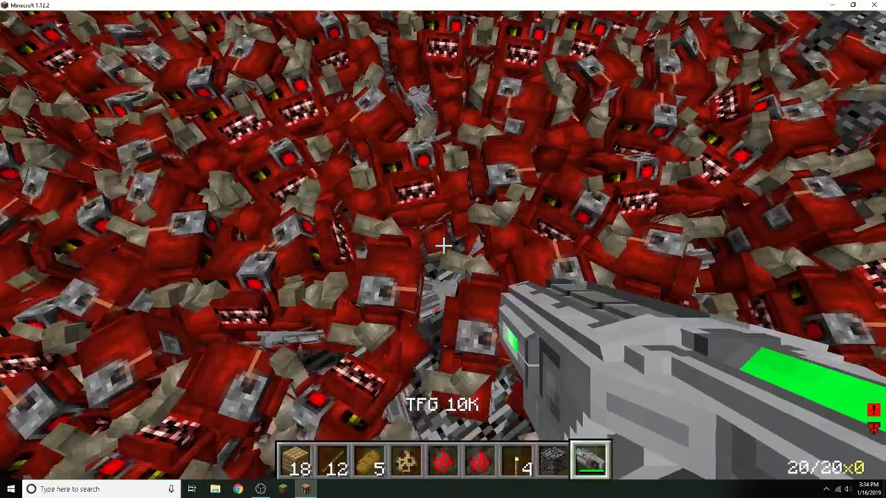 How Powerful Is The BFG 9000 In Minecraft? Lets Find Out - YouTube