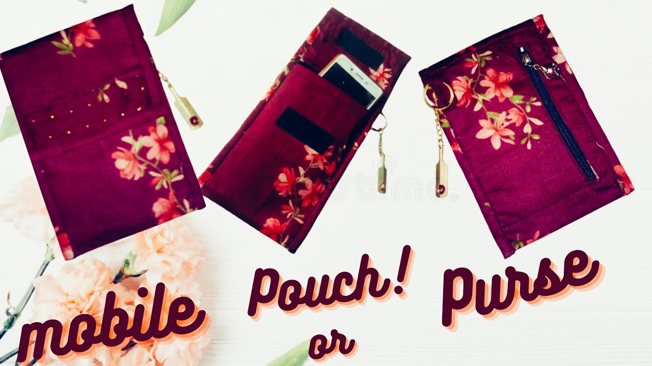 Easy mobile pouch | how to make mobile phone pouch easy tutorial ...