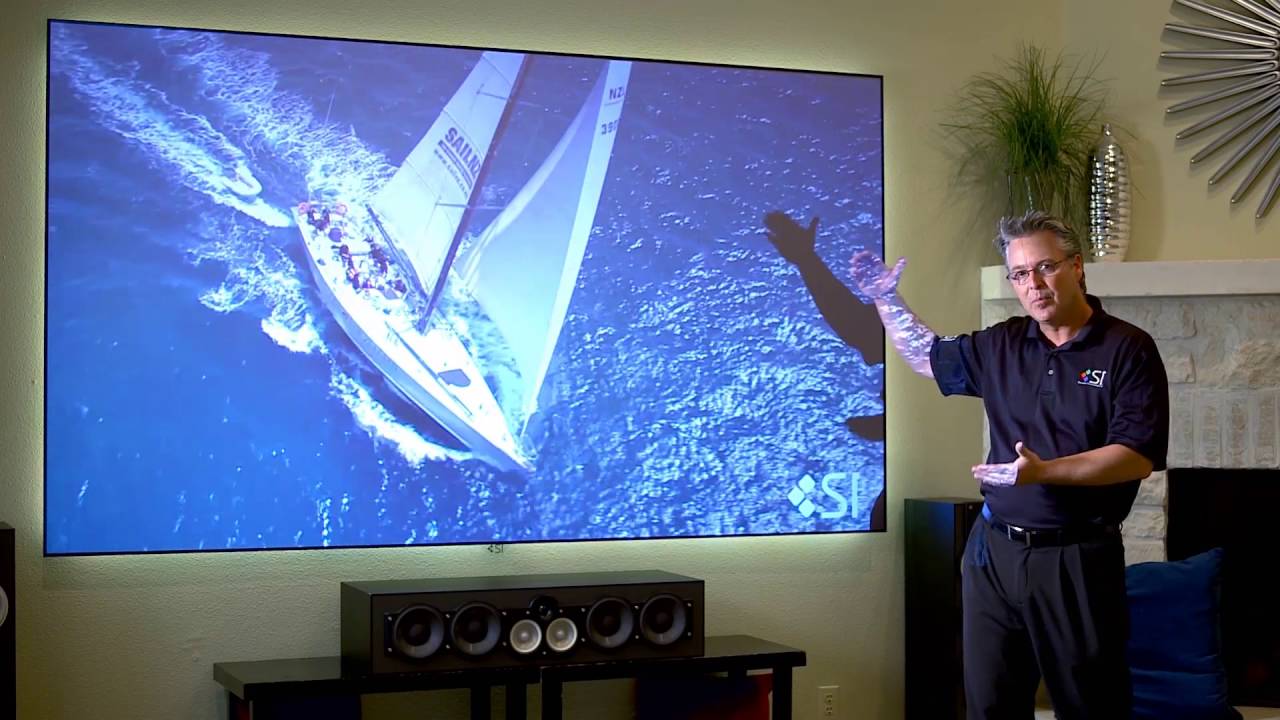 Black Diamond Zero Edge Projection Screen - YouTube