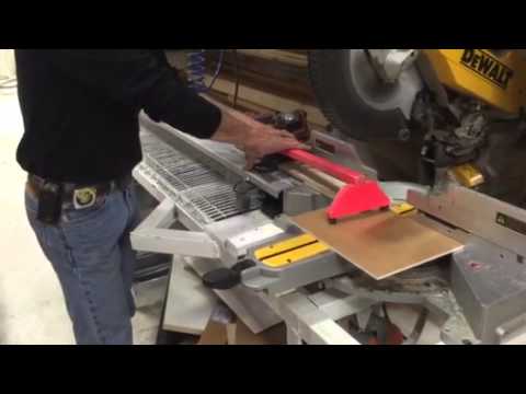 Chop saw safety device - YouTube