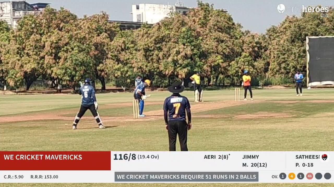 We Cricket Warriors vs We Cricket Mavericks Live Cricket Match | Live ...