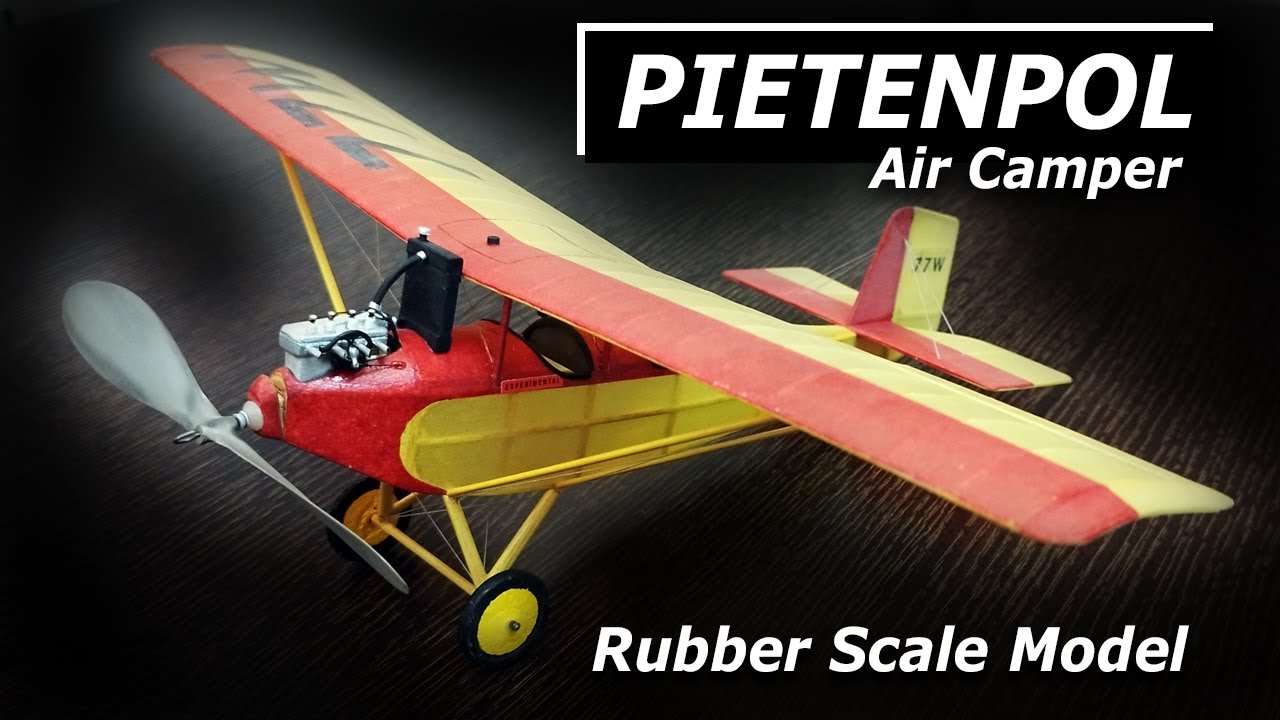 Rubber Powered Model Scale - Pietenpol Air Camper - Visual Tour - YouTube