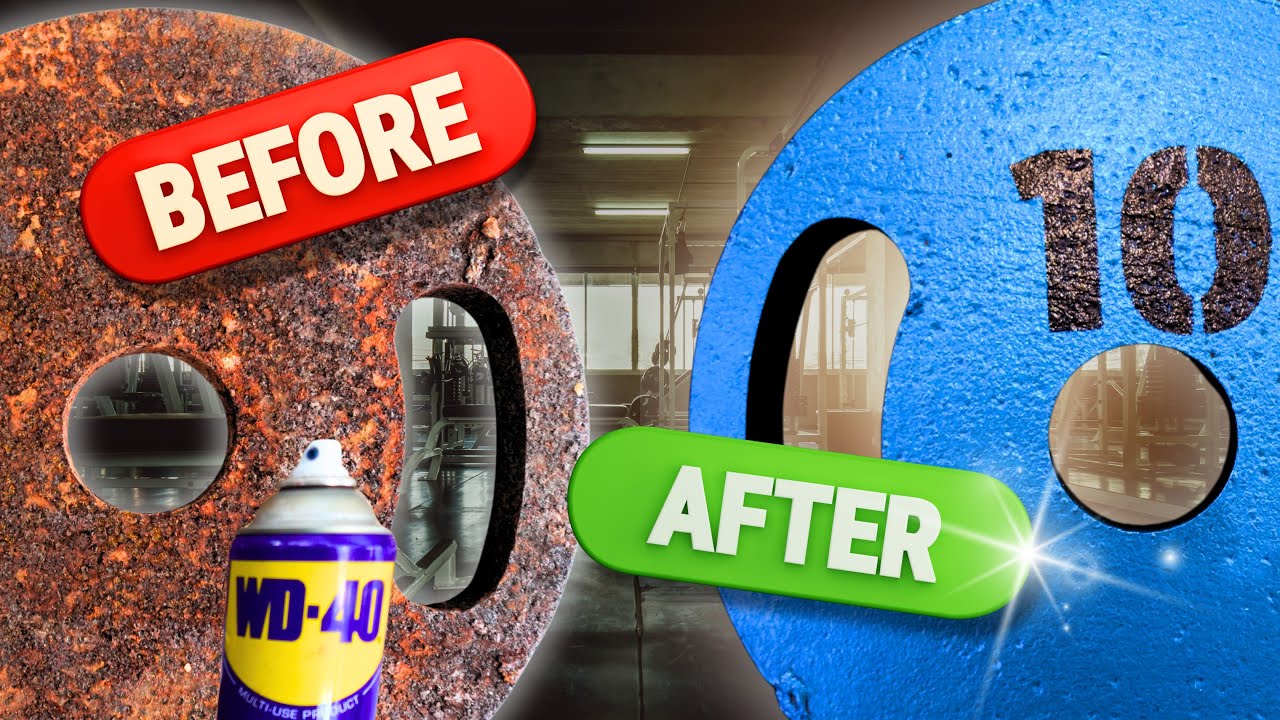 Rusted Weights saved with the WD40 method - YouTube