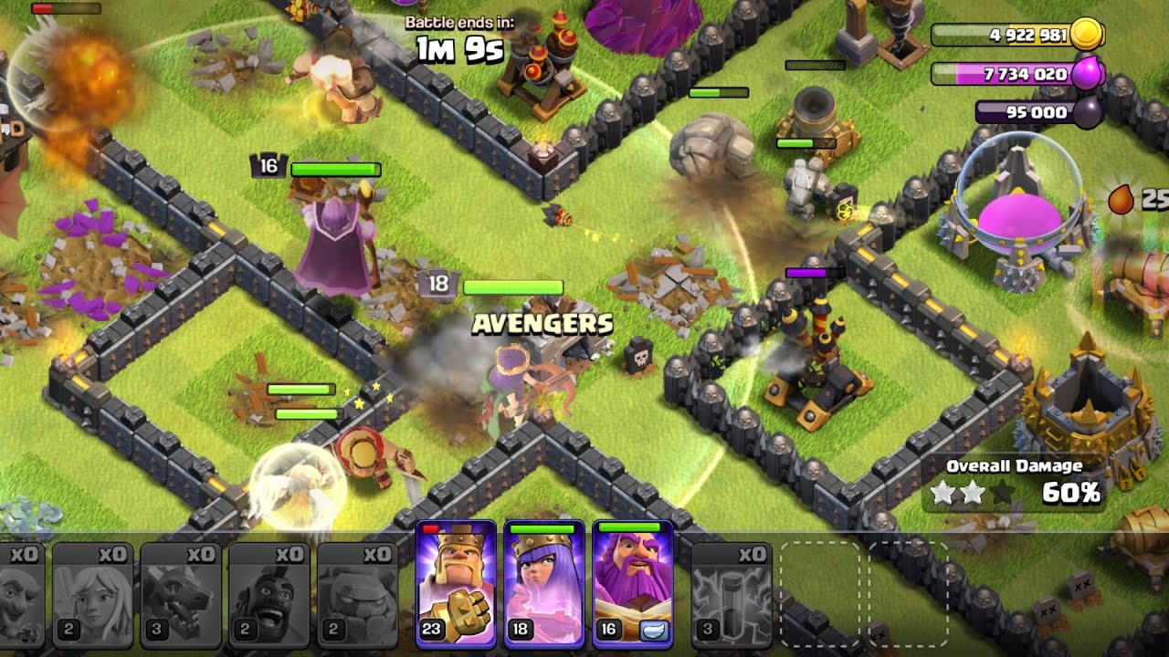 Clash of clans Fight with Bob base destroying #coc - YouTube