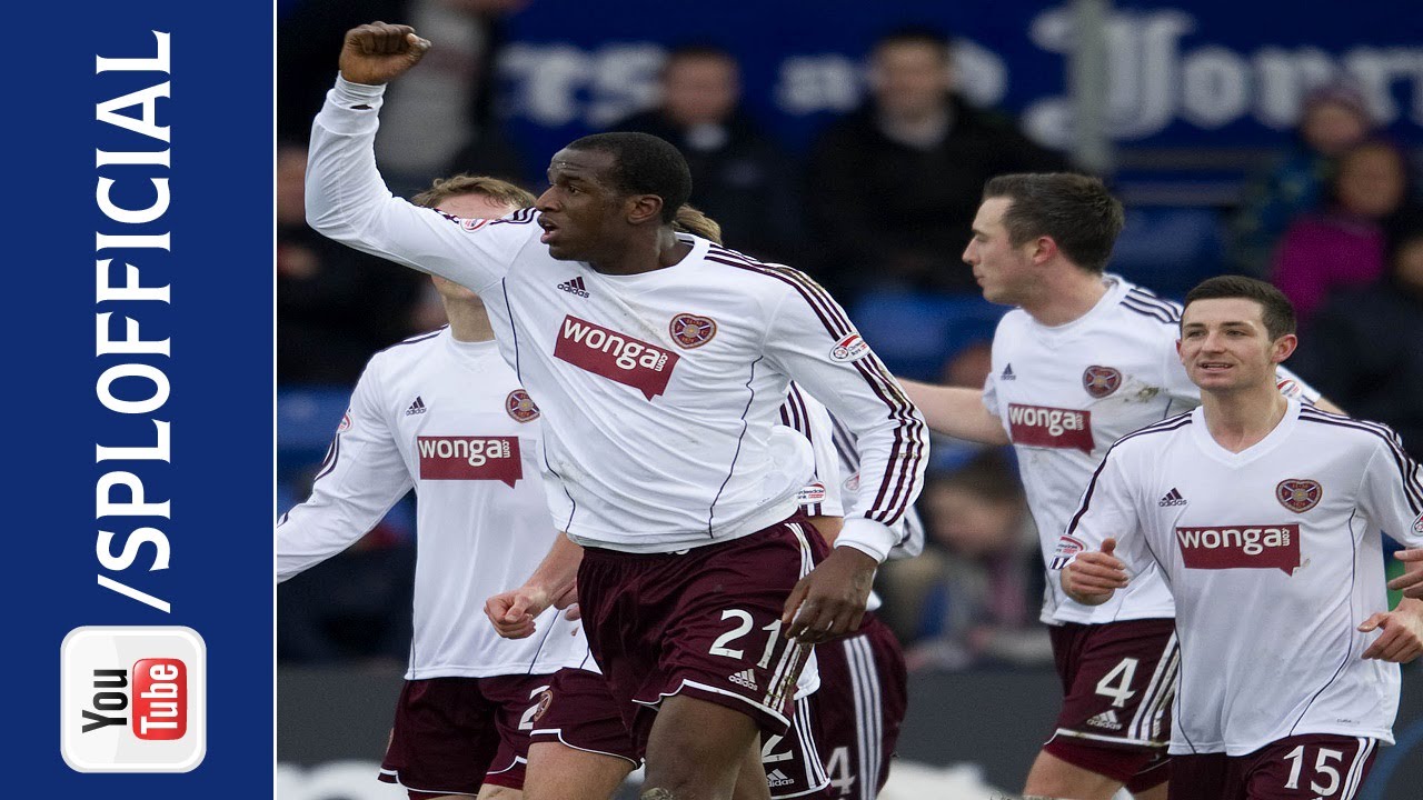 Michael Ngoo Powers Through To Score Goal, Ross County 2-2 Hearts, 02 ...