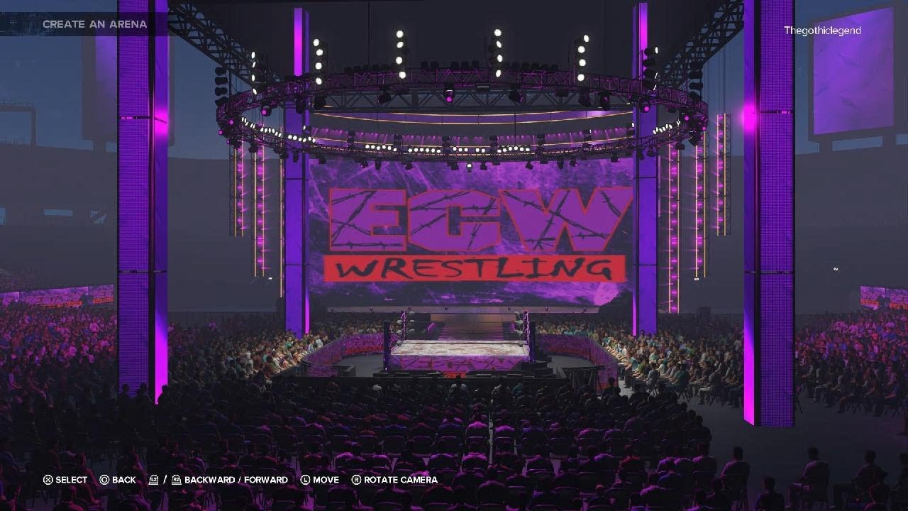 WWE 2K23: Custom Arena - ECW Arena '24 - YouTube