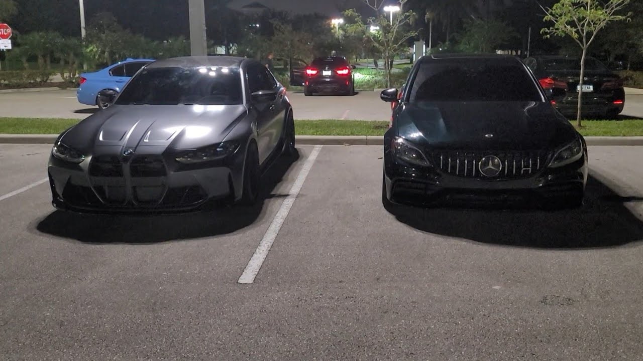 2022 BMW M3 Competition Bolt Ons OTS E50 vs 2019 Mercedes C63 S AMG ...