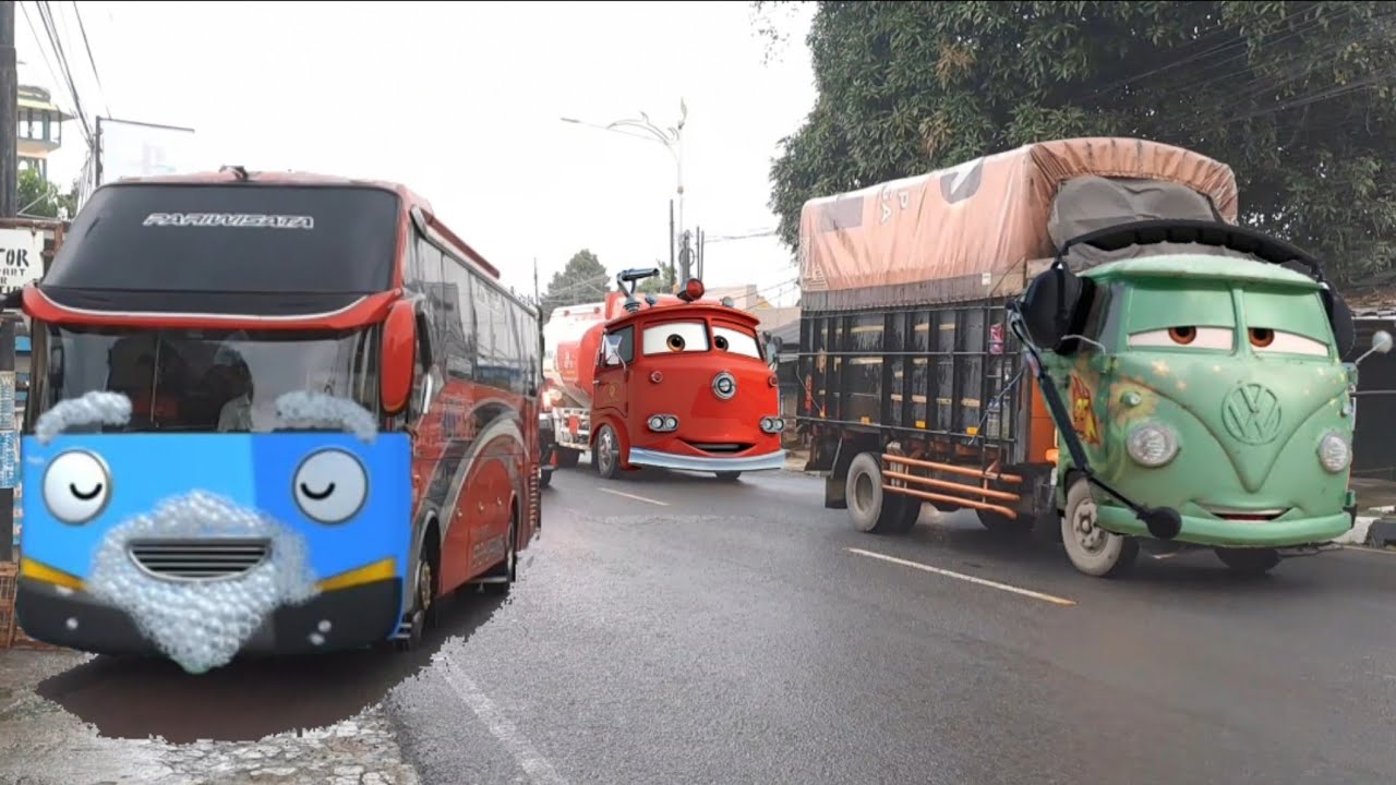 Bus tayo rogi lani datang ke sarang spiderman - YouTube