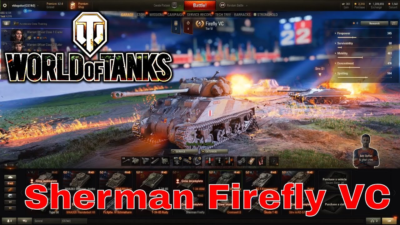 World of Tanks || PREMIUM Firefly VC - First Look - YouTube