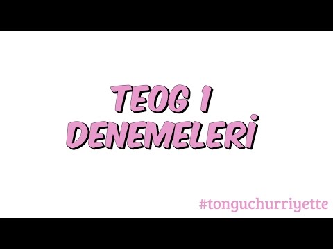 TEOG 1 DENEMELERİ | #tonguchurriyette