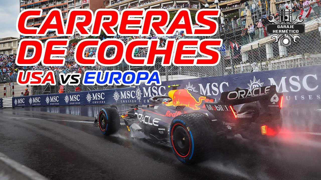 CARRERAS de coches USA vs Europa - YouTube
