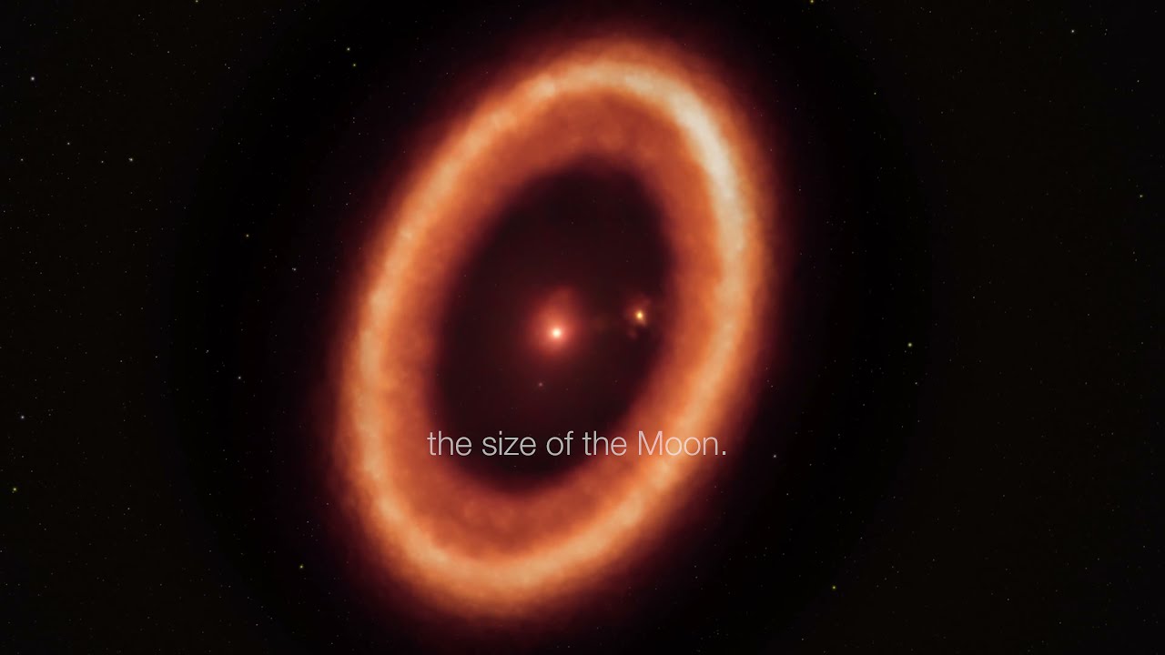 For the first time, a moon forming disk has been clearly detected ...