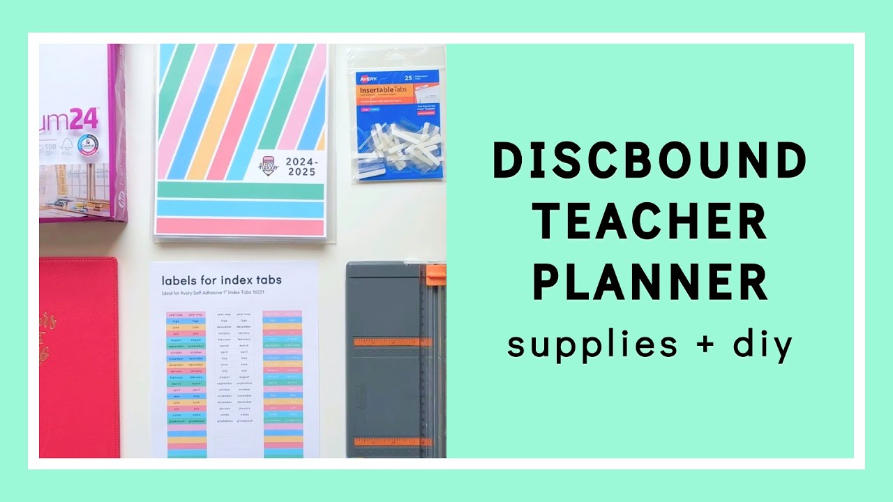 Assembling My 2024-2025 Teacher Planner (supplies + DIY) - YouTube