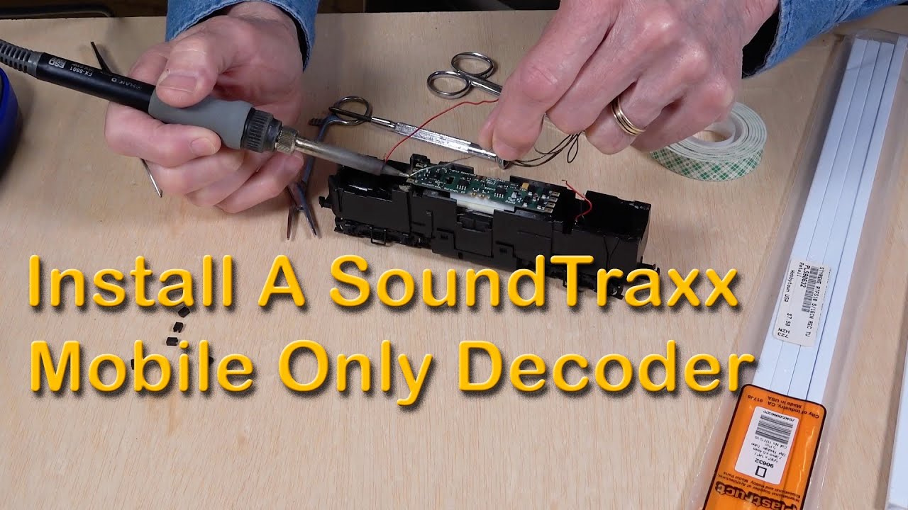 Install A SoundTraxx Mobile Only Decoder (361) - YouTube