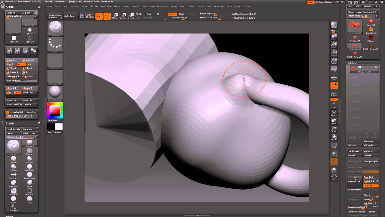 Знакомство с Zbrush Урок 7 Составные объекты и Shadow Box - YouTube