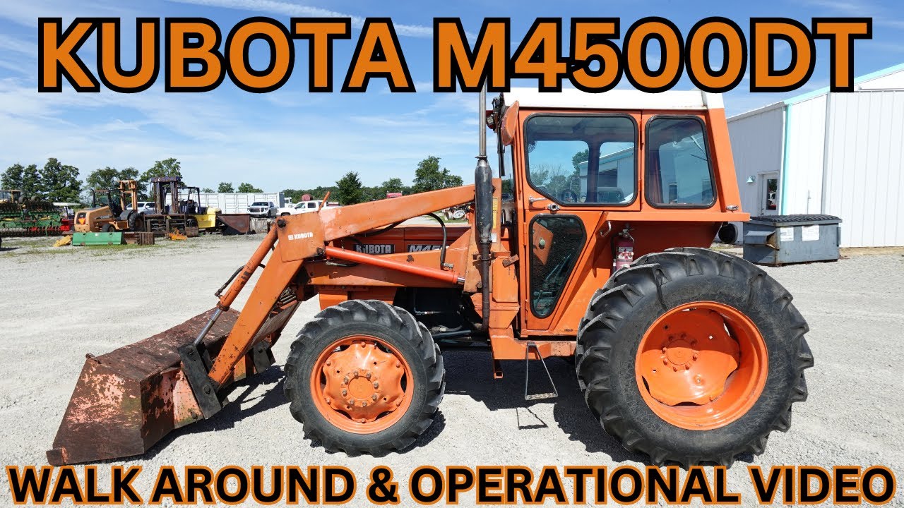 Kubota M4500DT Tractor Walk Around & Operational Video $12,900 - YouTube