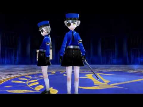 P5R boss fight:caroline and justine JP w/ Eng sub - YouTube