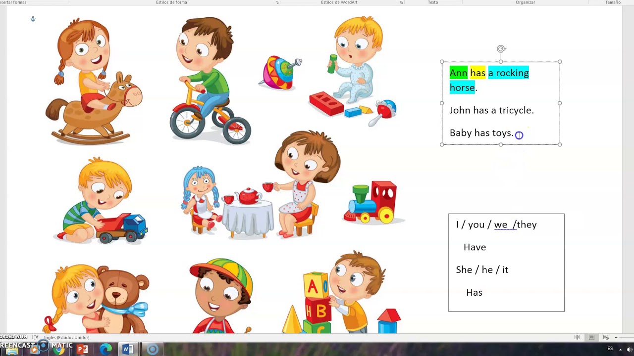verb have and has - YouTube