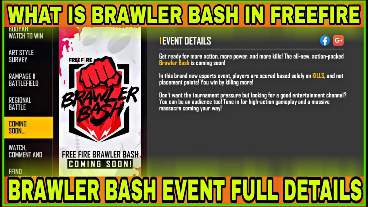 WHAT IS BRAWLER BASH IN FREEFIRE? BRAWLER BASH EVENT FULL DETAILS - HOW ...