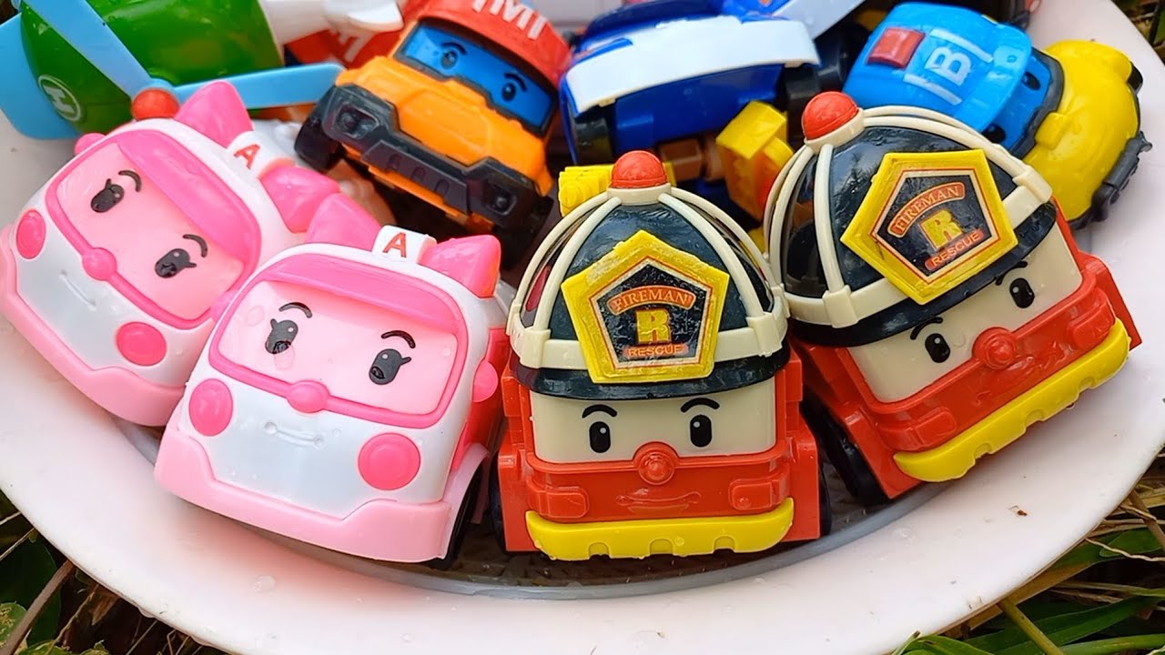 Looking For Robocar Poli, Amber, Roy, Bucky, Marky, Poli, Helly. - YouTube