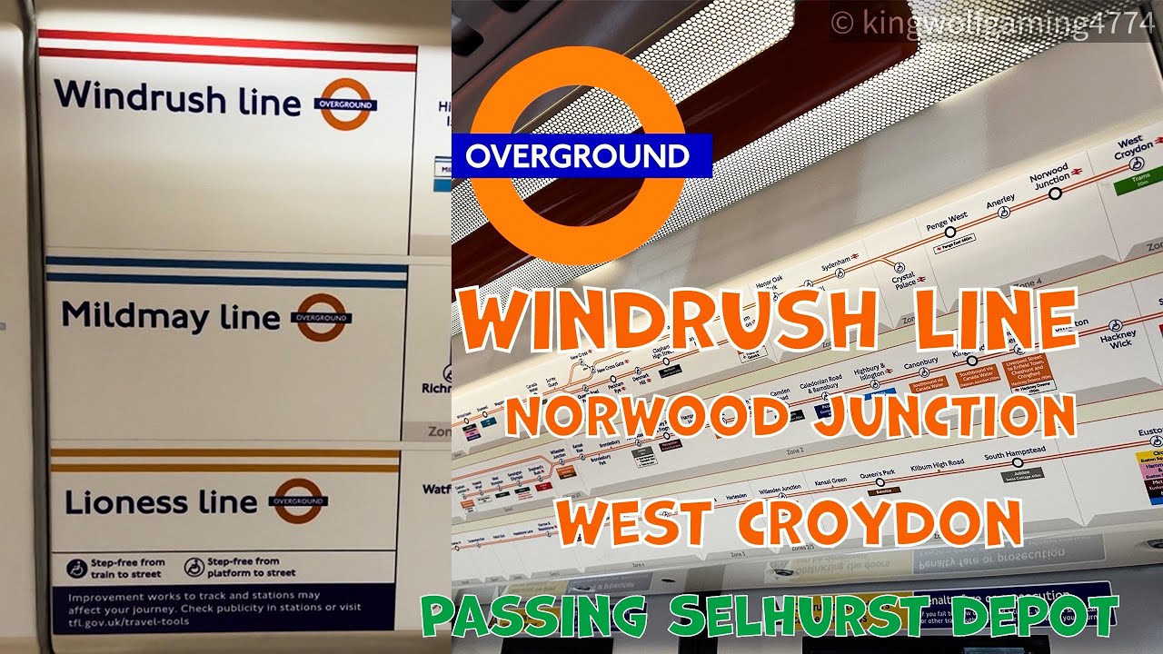 New Windrush Line Overground Norwood Junction to West Croydon ...