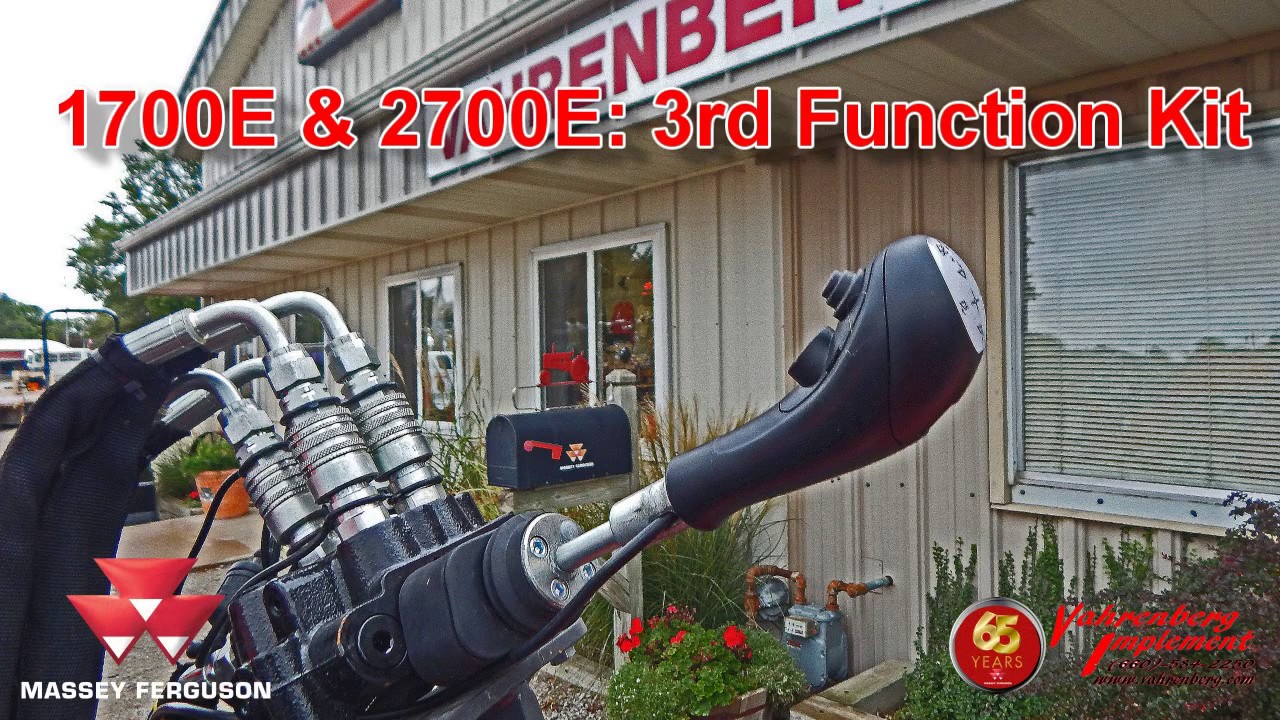 Loader Solenoid 3rd Function: Massey Ferguson 1700E & 2700E Series ...