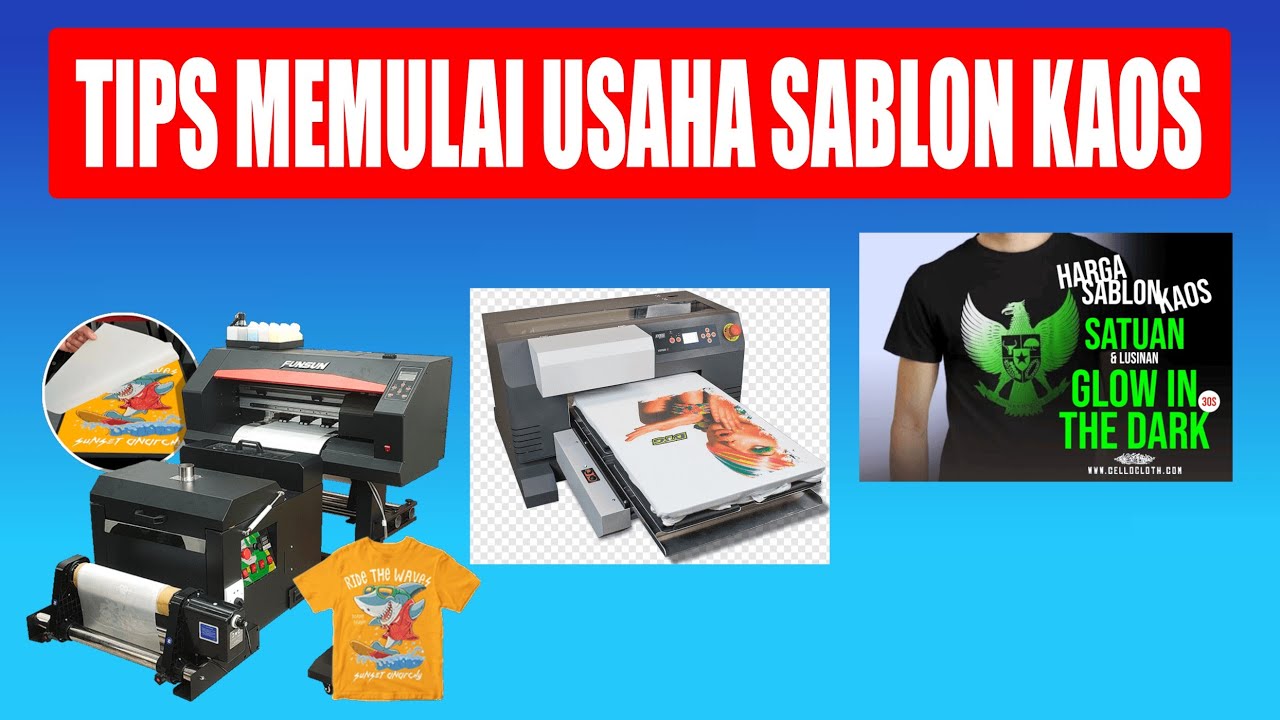 7 Tips memulai usaha sablon kaos - YouTube