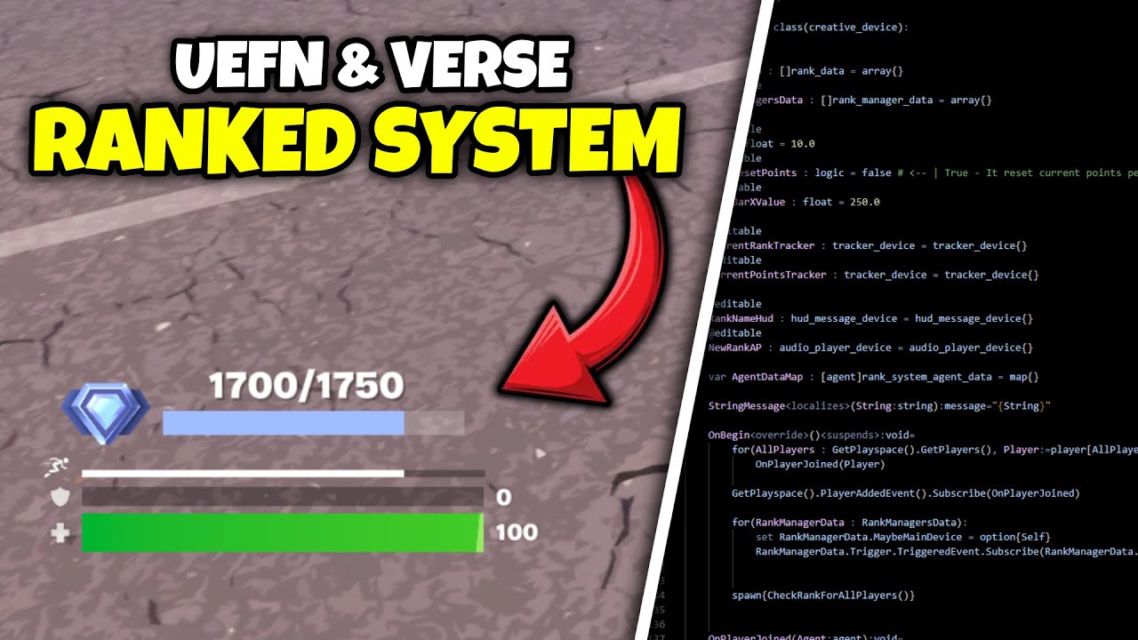 How To Make Ranked System In UEFN & Verse - YouTube