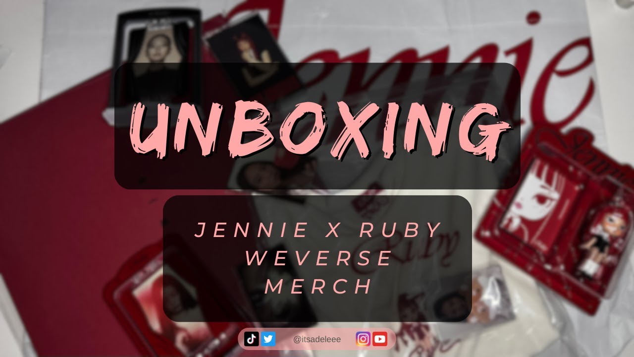 UNBOXING: JENNIE x RUBY MERCH @jennierubyjane - YouTube