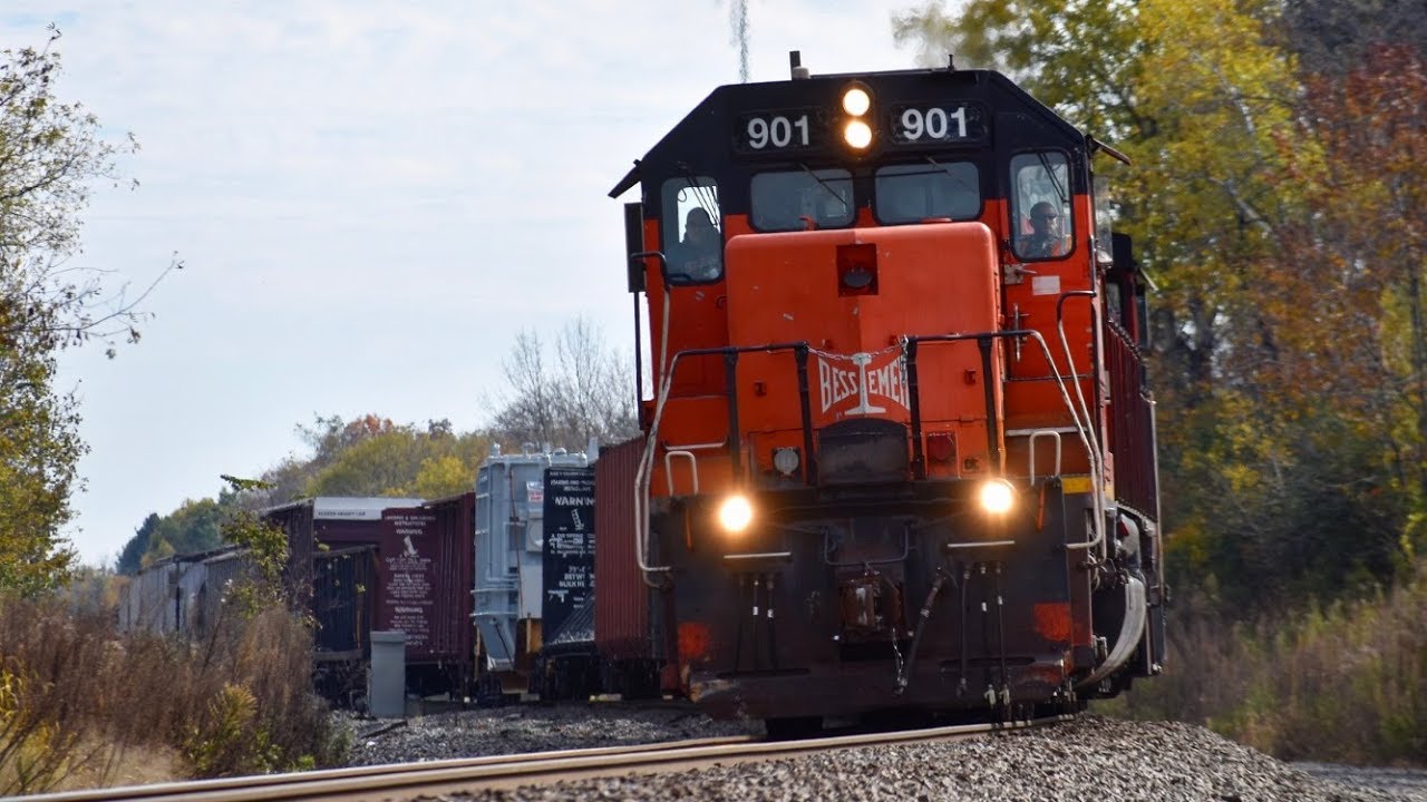 Trains on the CN Waukesha Sub with BLE 901 and WSOR! 10/19/19 - YouTube