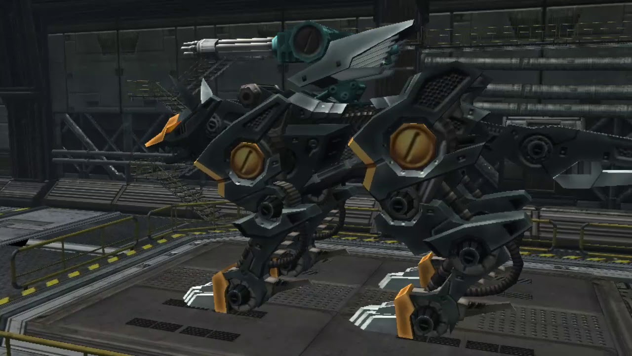 Shadow Fox Rotating view in Hangar Zoids Field Of Rebellion - YouTube