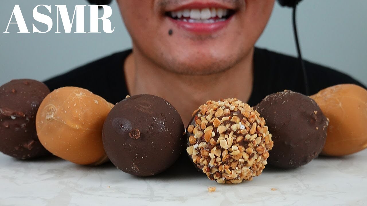 ASMR | Drumsticks Ice Cream Cone Party | Crunchy Eating Sounds - YouTube