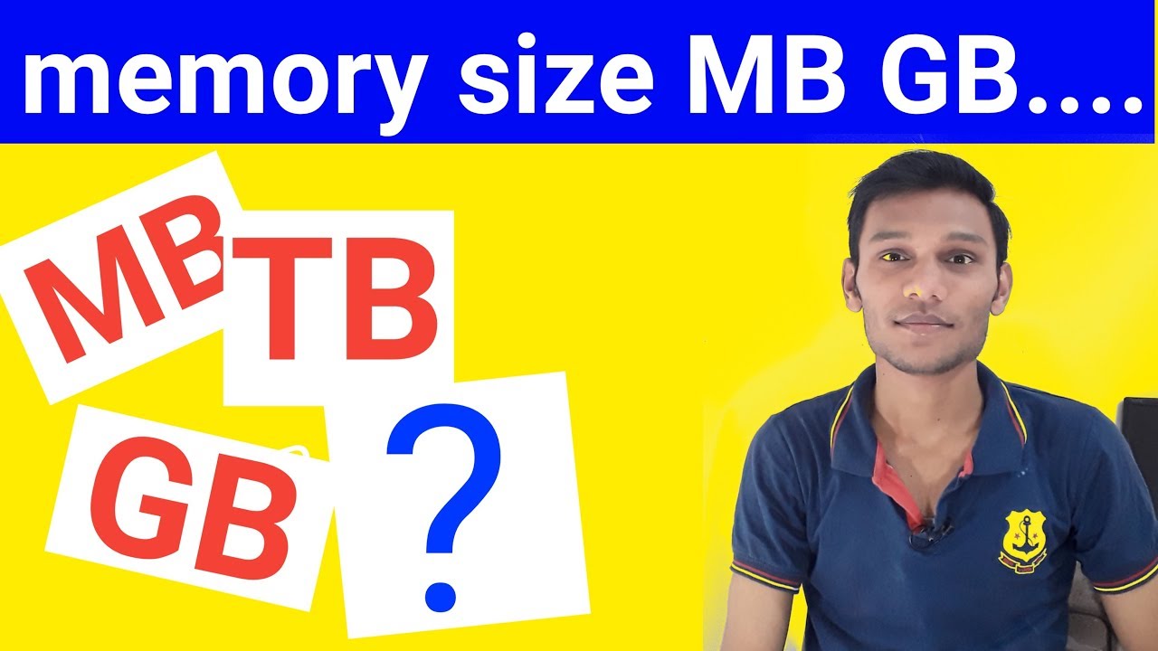 Memory size MB GB TB... | full detail of memory size - YouTube
