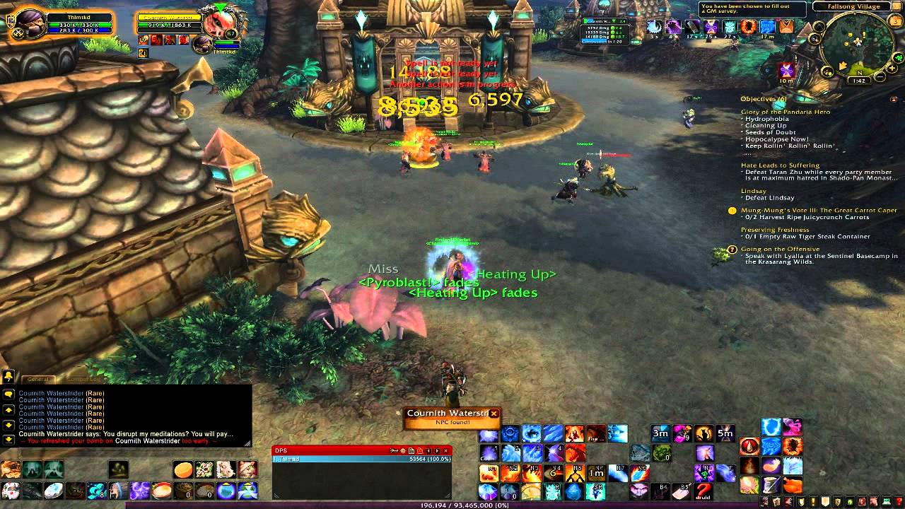 WoW Mop Rare Spawn Cournith Waterstrider - YouTube