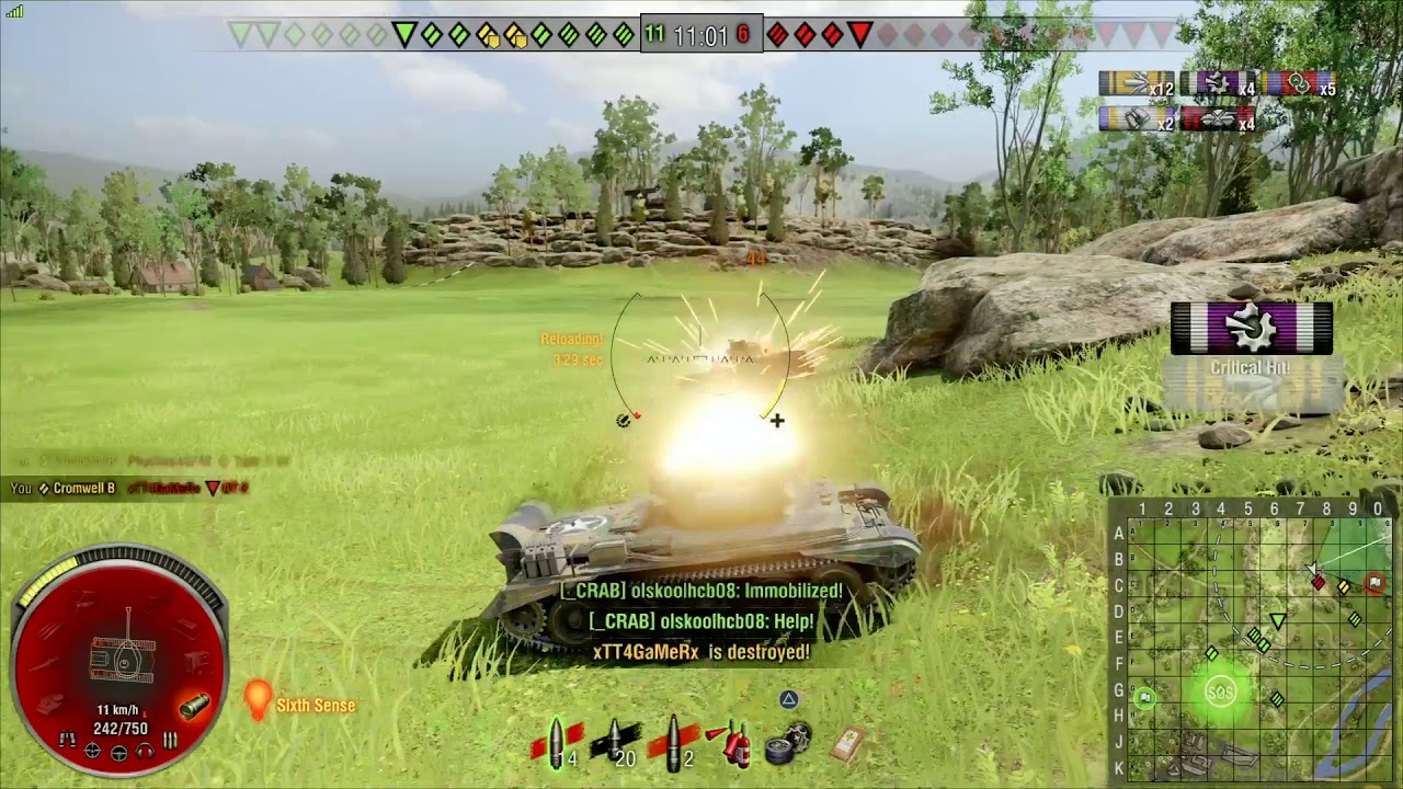 World of Tanks PS4 - Cromwell B [VENGA] Wolfpack - YouTube