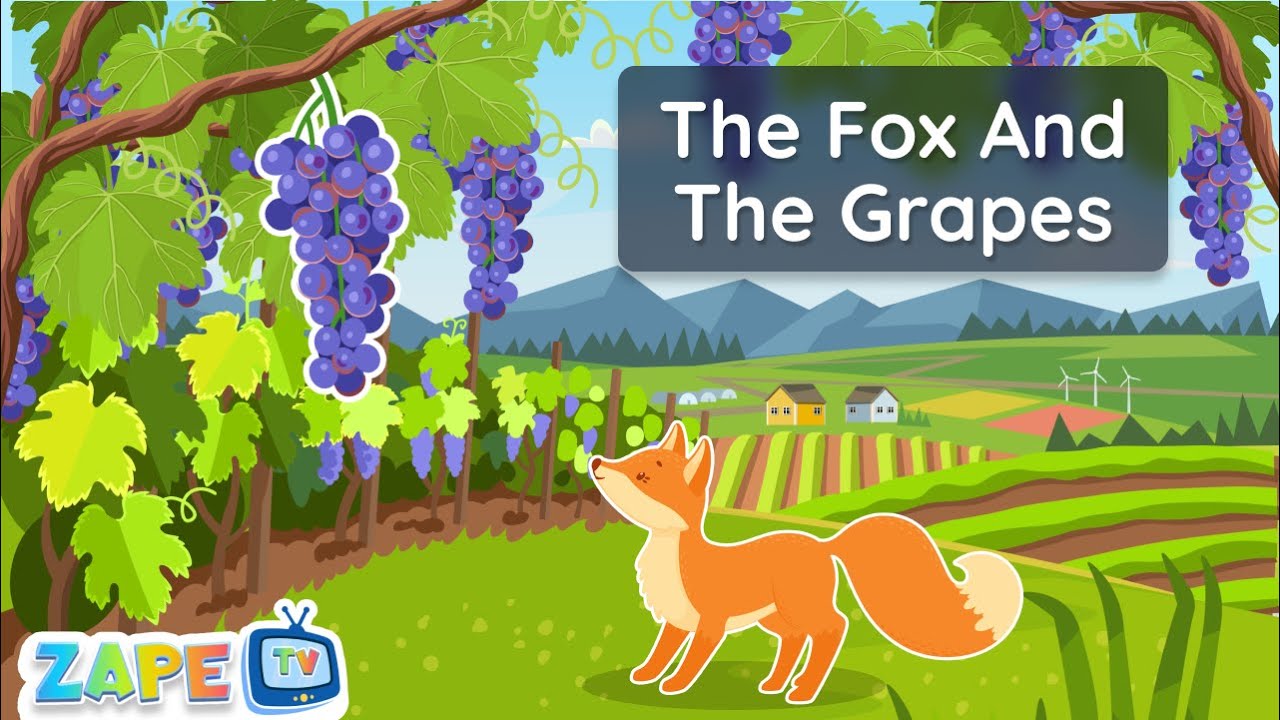 The Fox and the Grapes | A Lesson in Perseverance | Moral Stories ...