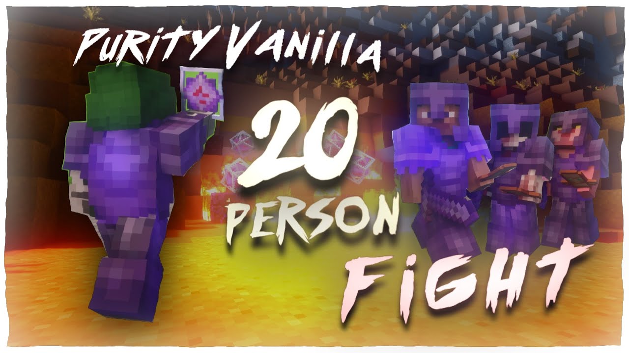 GIANT 20 Person Crystal PvP War | Purity Vanilla - YouTube