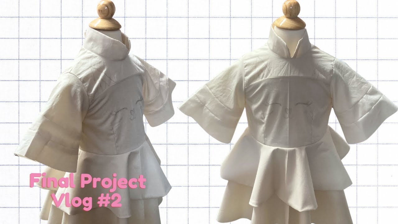 Vlog: Final Project for Pattern making Class - Drafting & Sewing Sample | Yesenia - YouTube