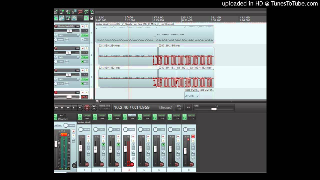 Reaper Mixing & Master test - Metal - YouTube
